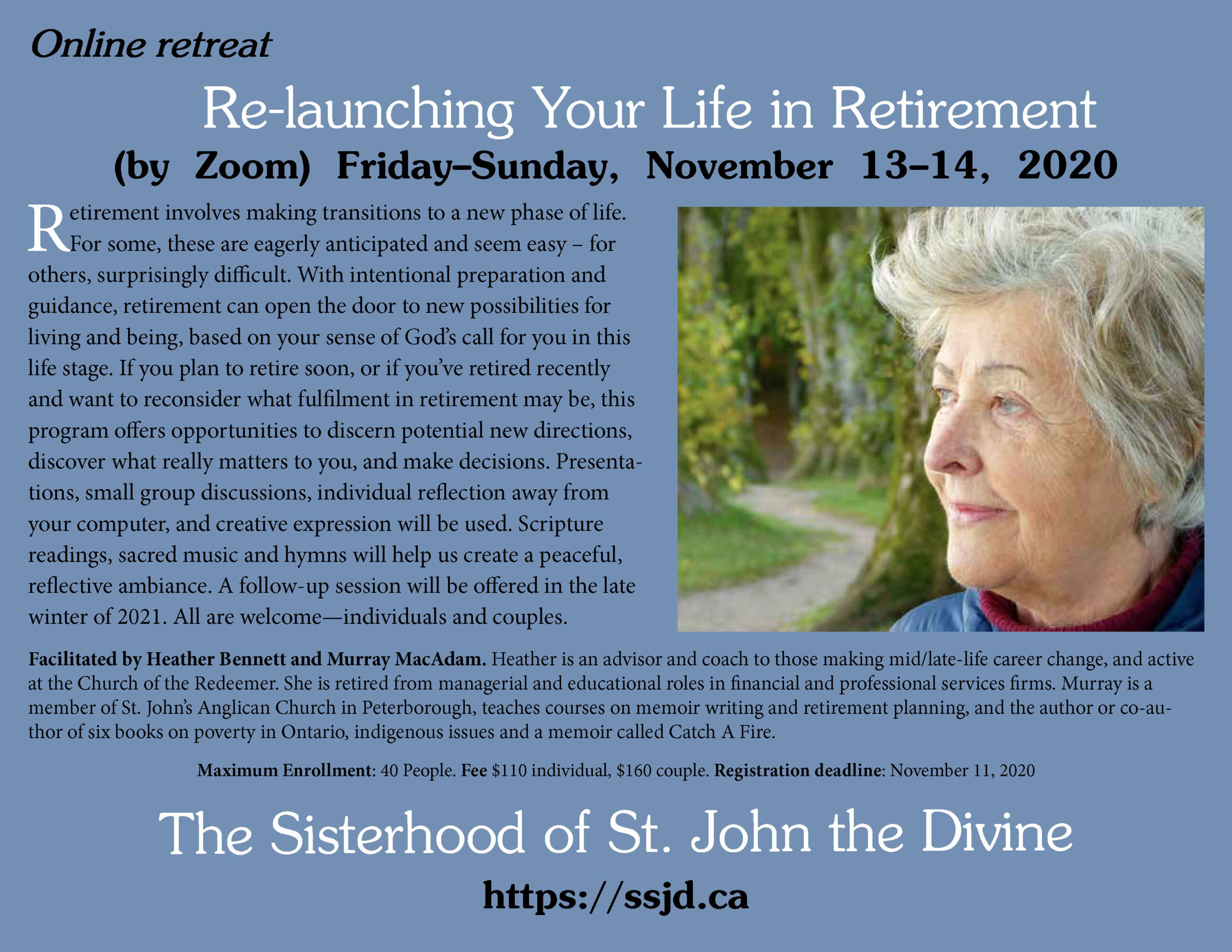 Re-Launching Your Life In Retirement Retreat- CANCELLED - The ...